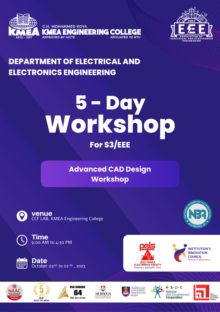 Advanced CAD Design Workshop - KMEA Engineering College